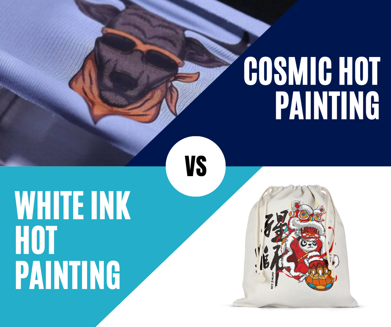 White Ink Hot Painting vs. Cosmic Hot Painting-Zhengzhou New Century ...